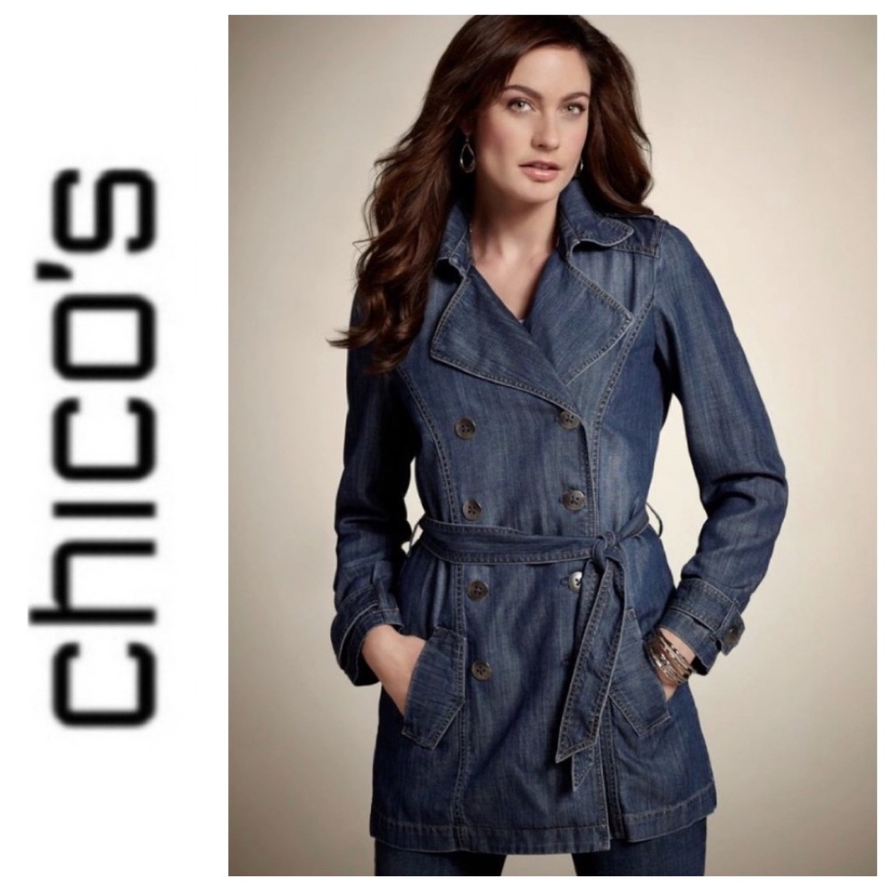 Lyocell Denim “Dora” Trench Jacket - Gem